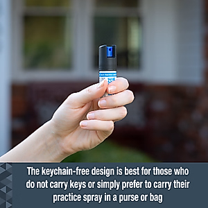 SABRE Practice Spray with Twist Lock, Inert Water-Based Formula, 10-Foot (3-Meter) Range, Helps to Build Confidence, Muscle Memory, and Familiarity