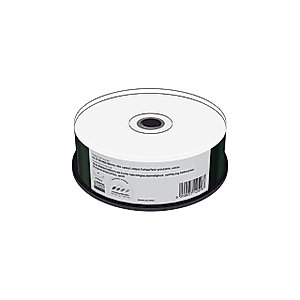 25-Pak 100-MIN 900MB 48X White Inkjet Hub Printable CD-R's by MediaRange