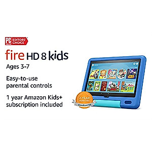 Amazon Fire HD 10 Kids tablet, 10.1", 1080p Full HD, ages 3–7, 32 GB, Sky Blue