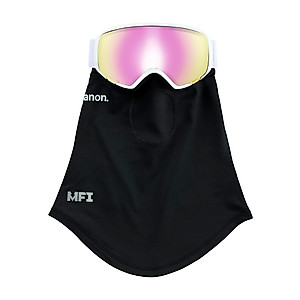 Anon WM1 Womens Goggles + Bonus Lens + MFI Face Mask, Frame: White, Lens: Perceive Cloudy Pink