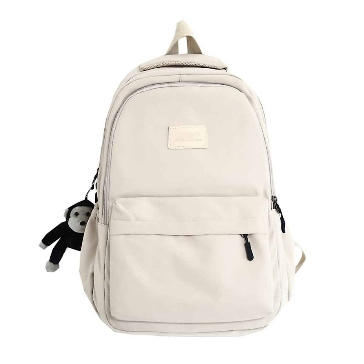 Laptop Backpack Cute Large Capacity Student daypack for Travel Outdoor Back To School(White)