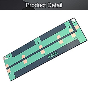Fielect 5.5V 50MA Polycrystalline Mini Power Small Solar Panel Module DIY for Light Toys Charger 90x30mm，1Pcs