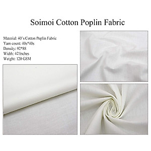 Soimoi Cotton Poplin White Fabric - by The Yard - 42 Inch Wide - Hummingbird, Leaves & Flower Floral Textile - Playful and Delicate Fusion for Stylish Creations Printed Fabric