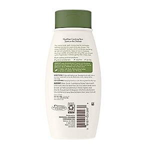 Aveeno Daily Moisturizing Body Wash for Dry Skin with Soothing Oat ; Rich Emollients, Creamy Shower Cleanser, Gentle, Soap-Free and Dye-Free, Light Fragrance, 18 fl. oz.
