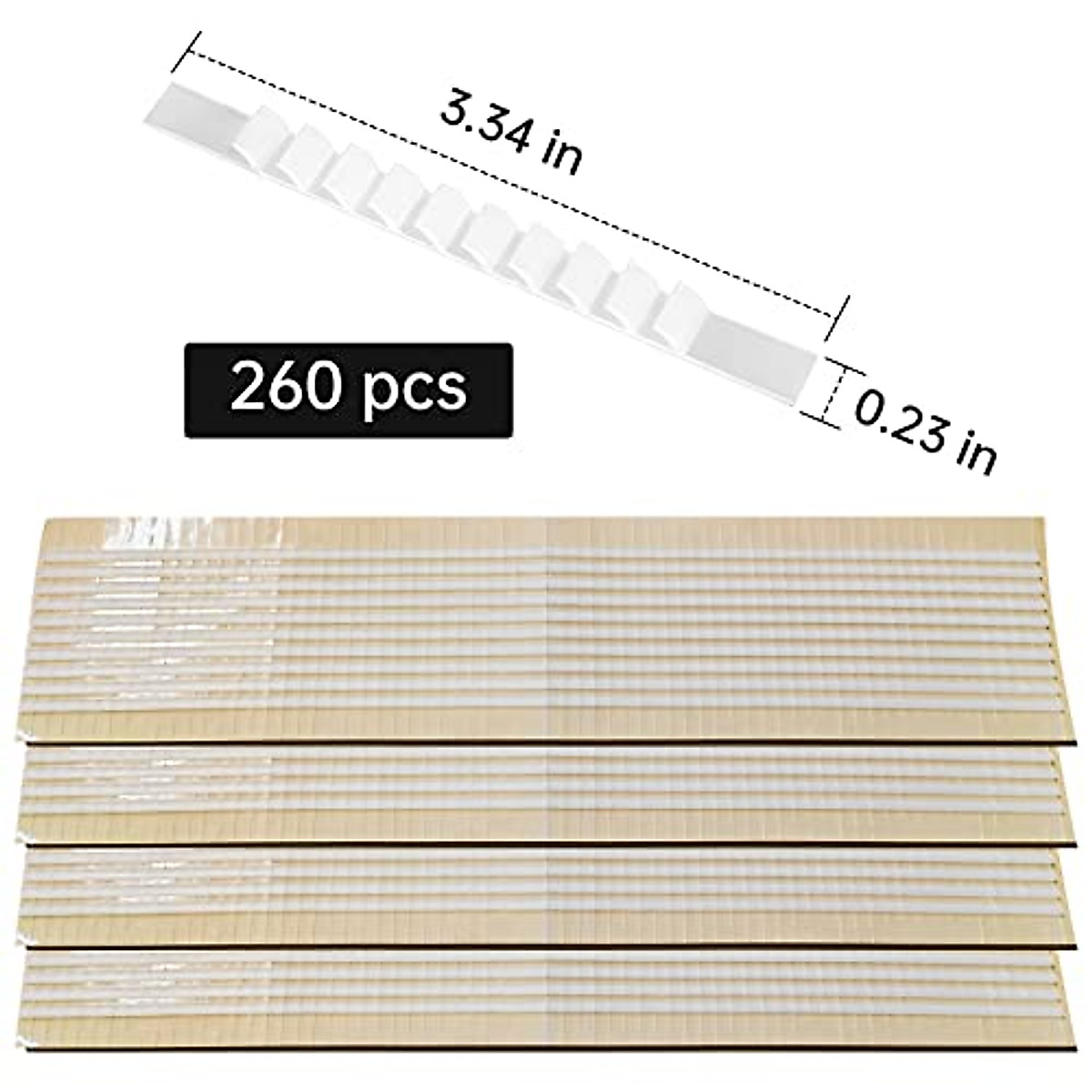 Non Slip Hanger Grips for Wood Hangers Clear Clear Rubber Hanger Grip Adhesive Clothe Hanger Strip (2.76" x 0.24") (260)