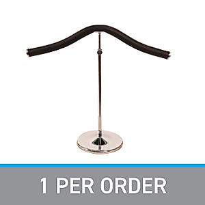 SSWBasics Flexible Shoulder Stand Featuring a Bendable 21” Arm (Adjustable Display 18”H- 30”H) – Countertop Shirt Display, Clothing Display Mannequin, Tabletop Stand for Clothes