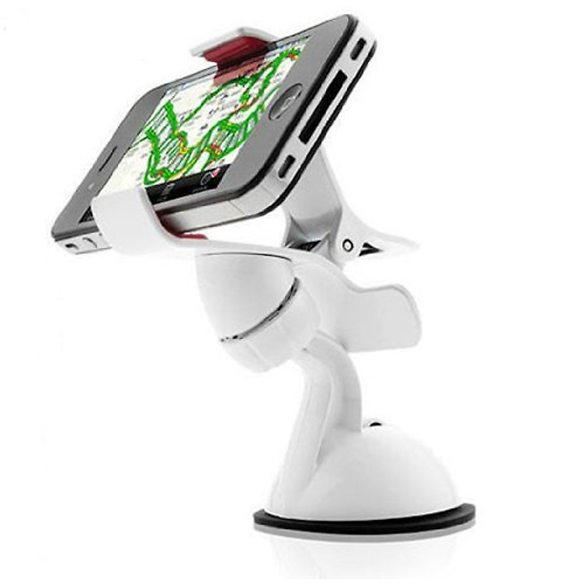 WoneNice Universal Flexible Long Arms Mobile Phone Holder Desktop Bed Lazy Bracket Mobile Stand Support All Mobiles Wide Less Than 90mm for Bedroom, Kitchen, Office, Bathroom etc.(White)