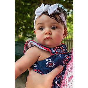 DiaperSquad's Baby Girl Bow Headbands Newborn Infant Toddler 20-pack Hairbands and Bows Child Hair Accessories