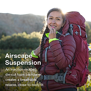 Osprey Ariel 65L Women's Backpacking Backpack, Ceramic Blue, WM/L, Extended Fit