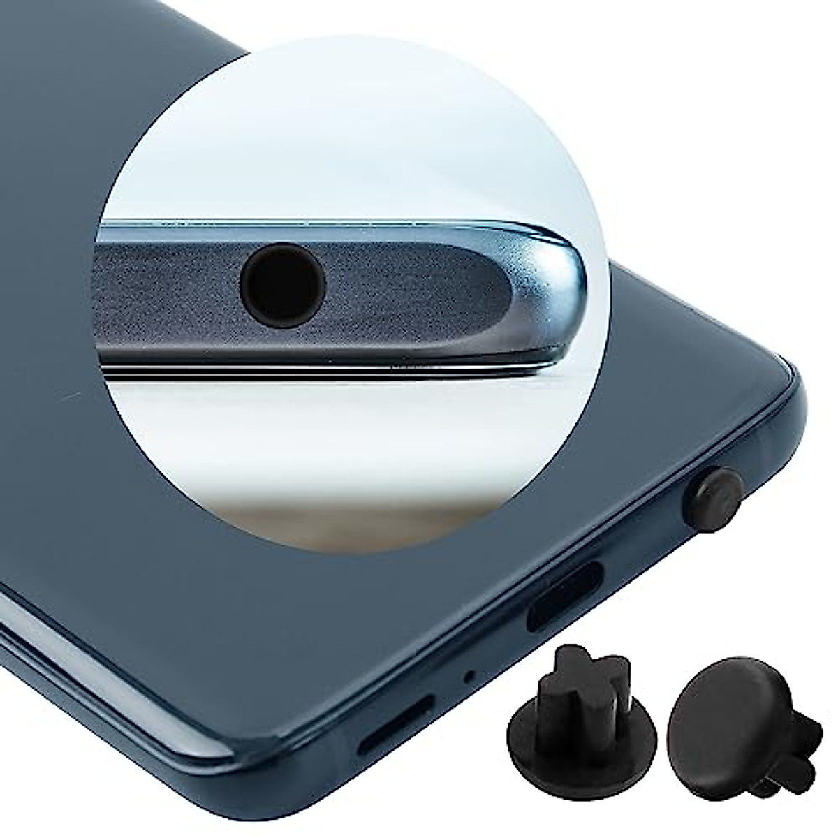 uxcell Rubber Dust Plug, 3.5mm Anti-Dust Headphone Jack Dust Plug Dust Cap for Mobile Phone Laptop Desktop Computer 15pcs Black