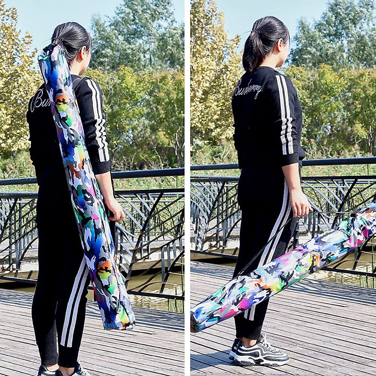 BESTOYARD Fishing Rod Bag Fishing Rod Storage Bag Fishing Tackle Fishing Pole Carrying Fishing Gear Organizer Fishing Supplies Fishing Rod Case Fishing Tools Portable Oxford Cloth Tote Bag