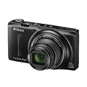 Nikon COOLPIX S9500 Wi-Fi Digital Camera with 22x Zoom and GPS (Black) (OLD MODEL)