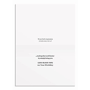 DaySpring - Birthday Birds - 4 Botanical Bird Designs Assortment with Scripture - 12 Happy Birthday Boxed Cards & Envelopes (U0056)