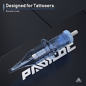 Padieoe Tattoo Cartridge Needles, 20pcs 3RL Tattoo Needles Cartridge Standard Cartridge Needles, Liner Needles of Tattoo Pen, Round Liner Tattoo Needle Tattoo Supplies (1203RL)