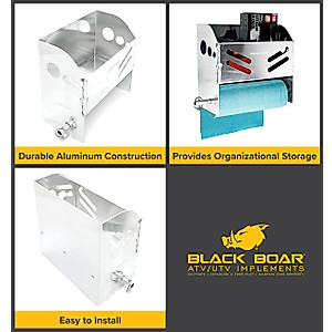 Black Boar Aluminum Holder for Enclosed Trailer/Garage | Holds (1) Paper Towel roll| Durable Construction | Easy to Install (66125)