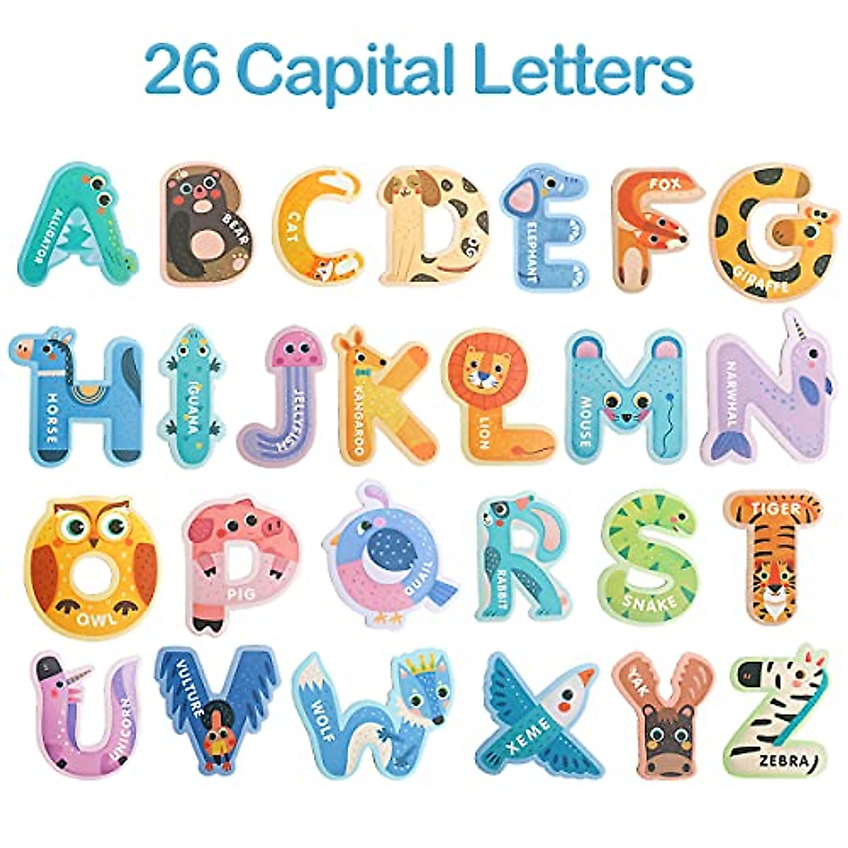 Wooden Magnetic Letters