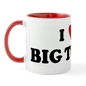 CafePress I Love BIG TUNA Mug Ceramic Coffee Mug, Tea Cup 11 oz