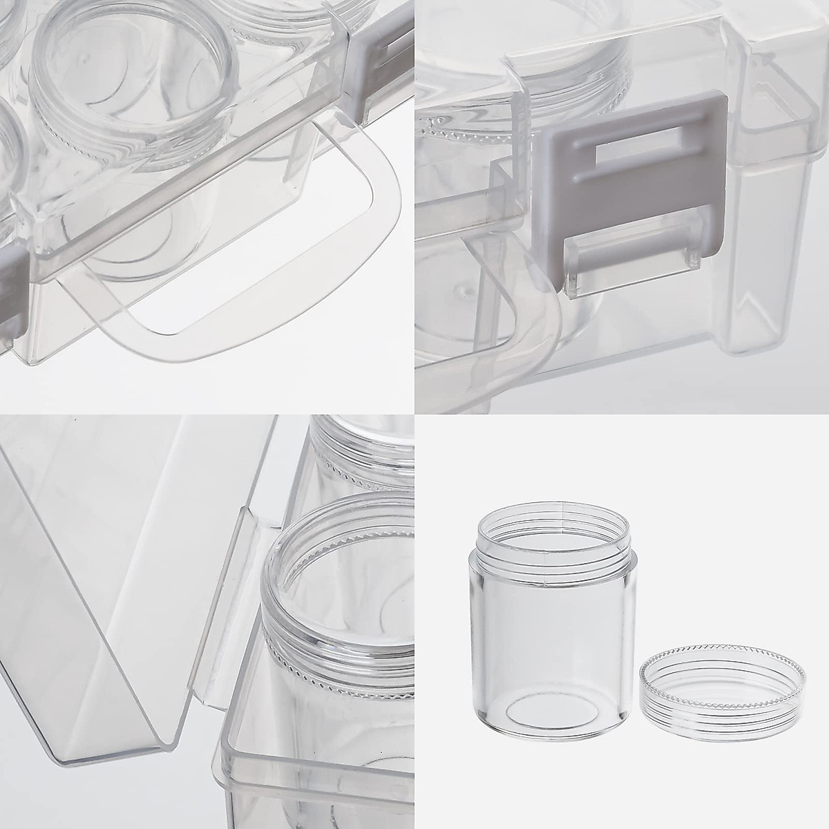 Bead Organizer Box, Diamond Painting Art Accessories Storage Box Containers, Diamond Bead Storage Box Organizer Containers Small Plastic Embroidery Storage Bead Container for Beads (1Pack-14Grid)