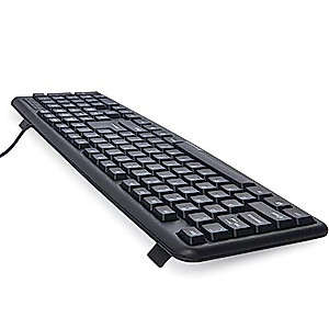 Verbatim Slimline Wired Keyboard and Mouse Combo USB Plug-and-Play ...