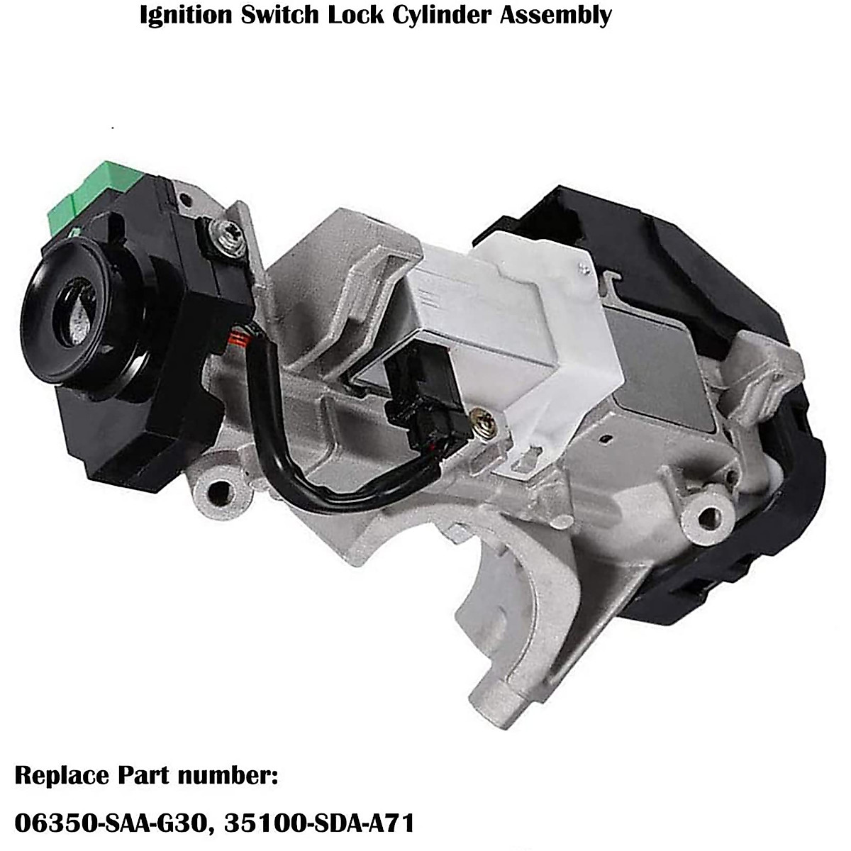 Ignition Switch Lock Cylinder Assembly for Honda Accord Civic with Keys (chip ID48),Replace : 06350-SAA-G30, 35100-SDA-A71