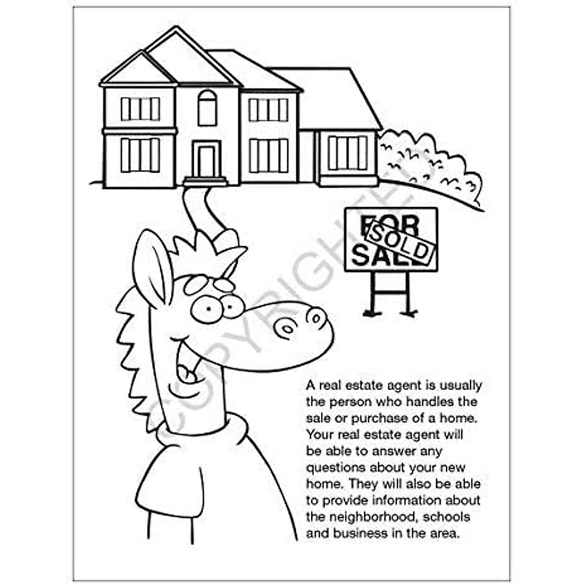 ZoCo - When I Move - Coloring Books (50 Bulk Pack, Without Crayons) - Real Estate Agent Gifts - Realtor Supplies - Games, Puzzles, Activities for Kids