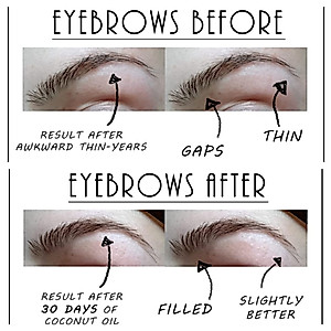 NatureCall Coconut Oil for Eyelash and Eyebrow Growth (pack of 1, 10ml bottle)