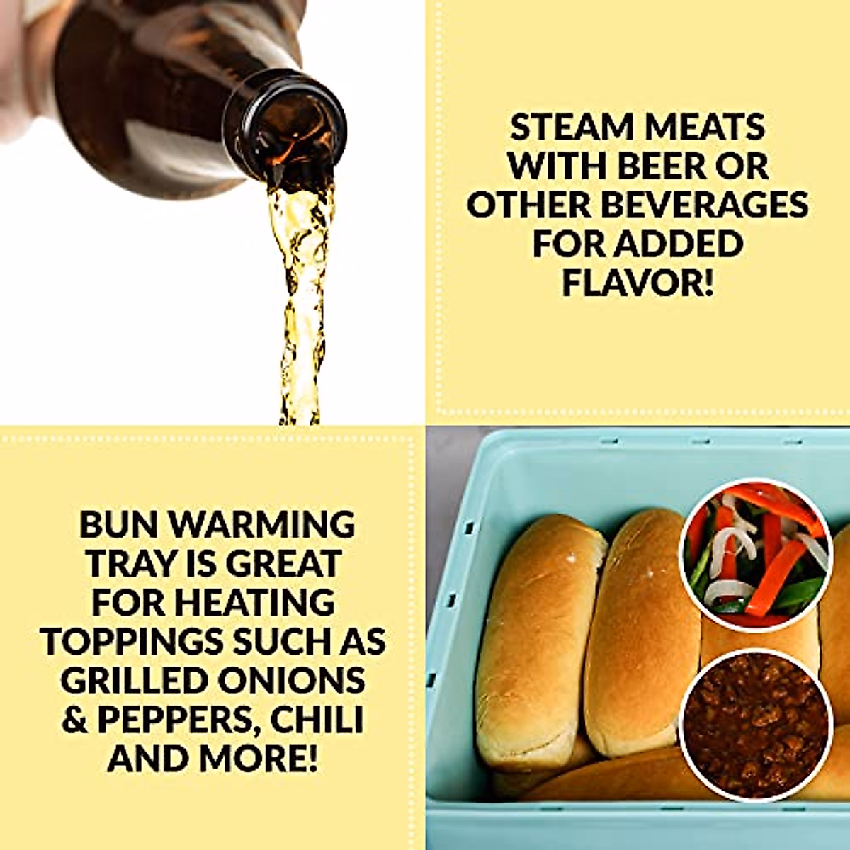 Nostalgia Extra Large Diner-Style Steamer, 20 Hot Dogs and 6 Bun Capacity, Perfect for Breakfast Sausages, Brats, Vegetables, Fish, Aqua