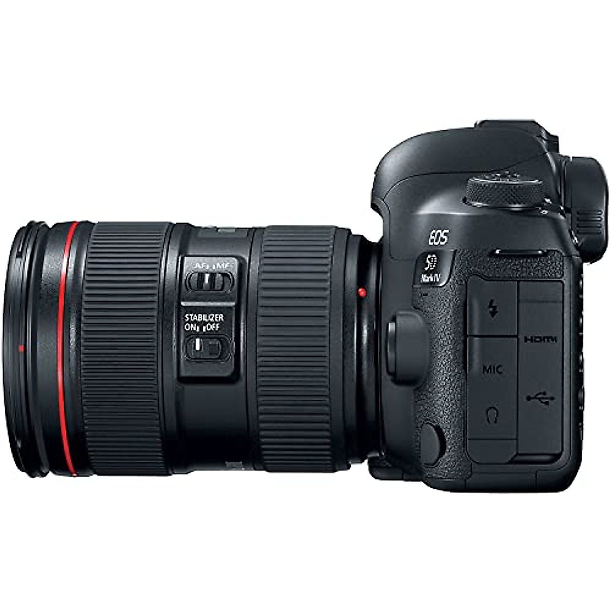 Camera Bundle for Canon EOS 5D Mark IV DSLR Camera w/ 24-105mm USM Lens + Digital TTL Flash, Backpack, 128GB High Speed Memory Card, Extra Battery + Professional Bundle (Renewed)