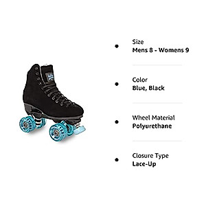 Boardwalk Black Outdoor Roller Skate - Blue Motion (Mens 8 - Womens 9)