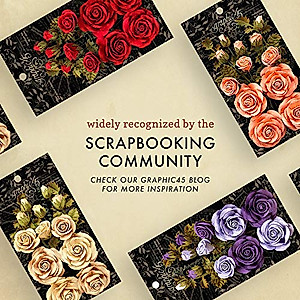 Graphic 45 Rose Bouquet Collection—Triumphant Red Paper Flowers, Multi