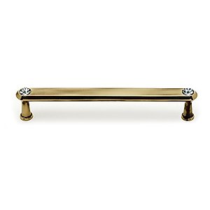Alno C214-6-PA Traditional Crystal Pulls, Polished Antique