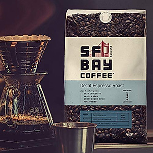 San Francisco Bay Whole Bean Coffee - DECAF Espresso Roast (2lb Bag), Dark Roast
