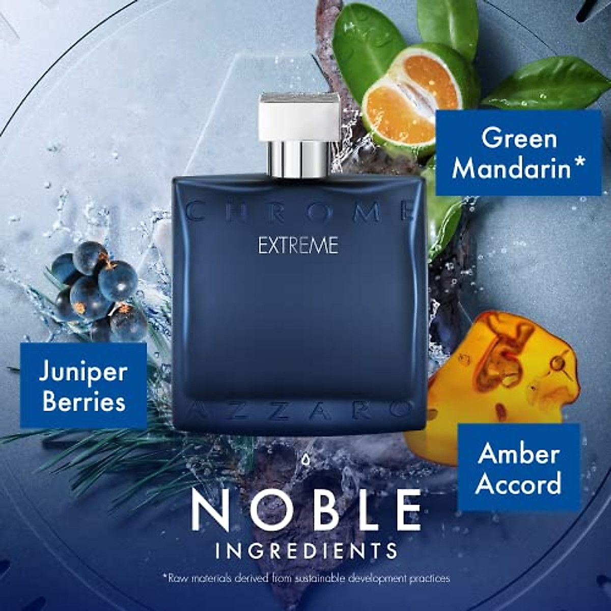 Azzaro Chrome Extreme Eau de Parfum — Mens Cologne — Woody, Citrus & Amber Fragrance, 3.4 Fl Oz