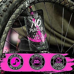 Muc Off No Puncture Hassle Tubeless Sealant, 1 Liter - Advanced Bicycle Tyre Sealant with UV Tracer Dye that Seals Tears and Holes Up to 6mm
