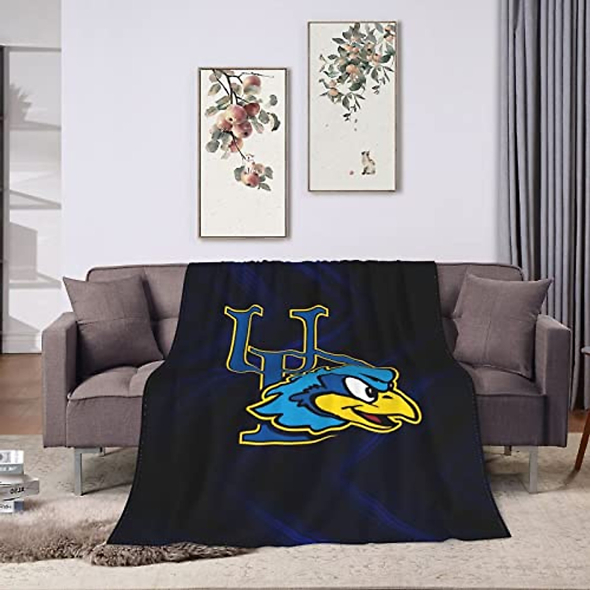 University of Delaware Fleece Blanket, Very Soft Microfiber Flannel Blanket for Couch Warm and Cozy for All Seasons