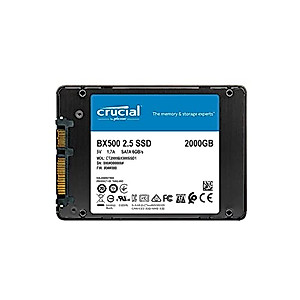 Crucial BX500 2TB 3D NAND SATA 2.5-Inch Internal SSD, up to 540MB/s - CT2000BX500SSD1