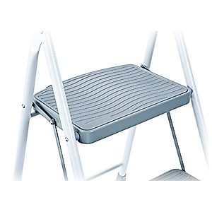 Rubbermaid RMS-2 2-Step Steel Step Stool, 225-pound Capacity, White
