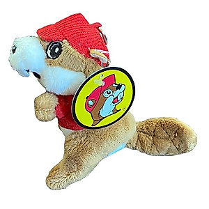 Buc-ee's Beavers 4" Mini Stuffed Plush Keychain Keyring Backpack Clip