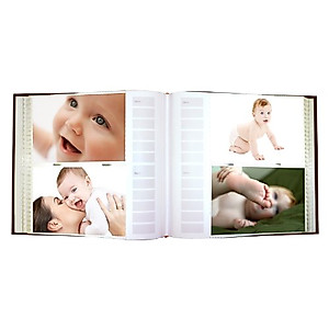 Pioneer Photo Albums EV-246FB/OG 200-Pocket Baby Owl Printed Designer Frame Cover Photo Album, Green 4 x 6 Inch