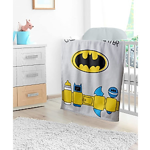 LOGOVISION Batman Lightweight Baby Blanket, 30"X40", Crib Crime Fighter Unisex for Infants Girls & Boys