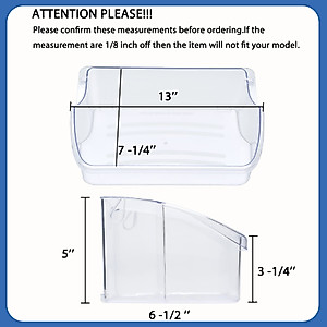 240324502 Refrigerator Door Bin Shelf Replacement, Compatible with frigidaire kenmore electrolux , PS429767, AP2549806 , LFSS2312TF0 , LFSS2312TE0, LFSS2312TP0, DFHS2313MFKA ,Figure 5,6 is Fit Models