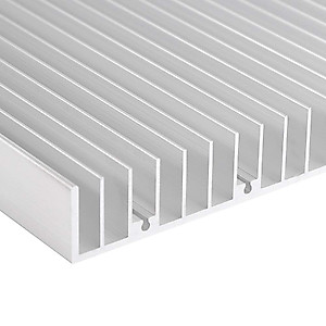 Aluminum Heat Sink Heatsink Module Cooler Fin for High Power Amplifier Transistor Semiconductor Devices with Dense 19 pcs Fins 11.8"(L) x 5.51"(W) x 0.79"(H) / 300 mm (L) x 140 mm (W) x 20 mm (H)
