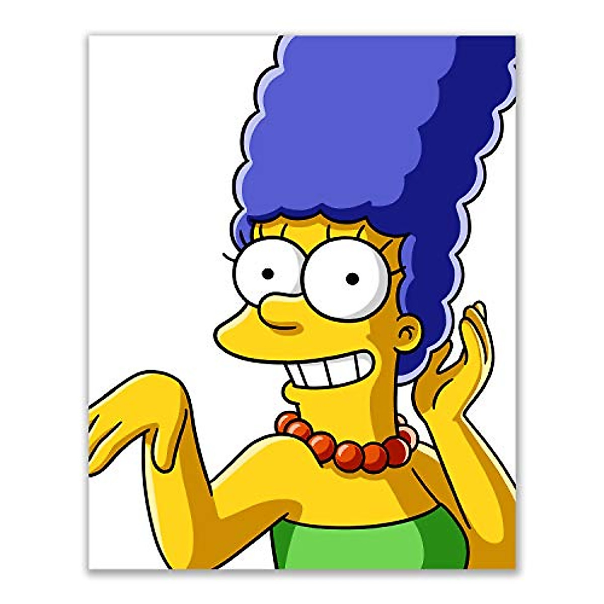 Simpsons Poster Prints - Set of 6 (8 inches x 10 inches) Movie Poster Prints - Bart Homer Marge Lisa Maggie