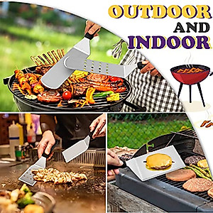 24Pcs Griddle Accessories Kit, Joyfair Outdoor BBQ Flattop Grill Tool Set, Heavy Duty Stainless Steel Spatulas/Scraps for Teppanyaki Camping Cooking, Burger Turner &2 Portable Bags, Dishwasher Safe