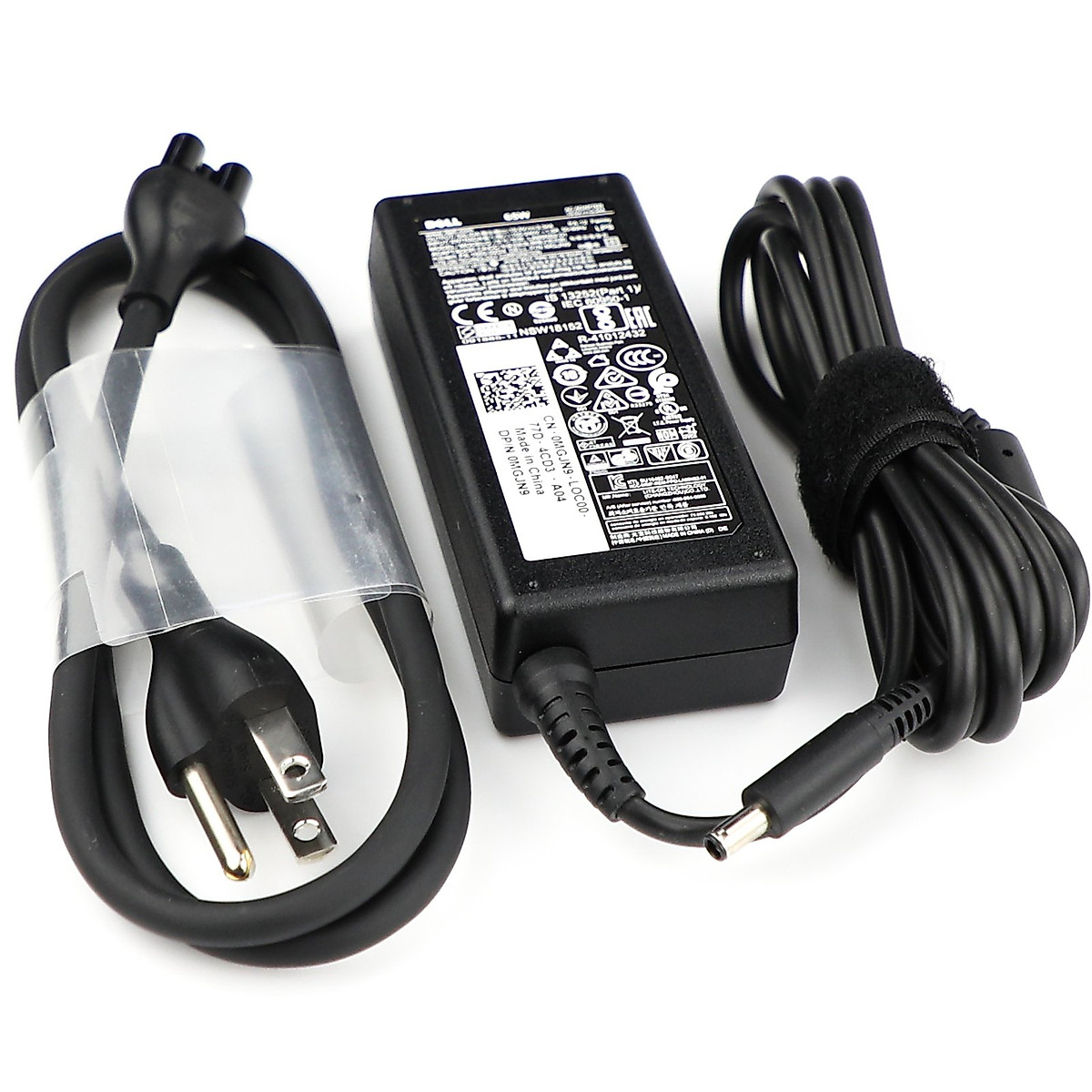 Dell AC Power Adapter 65 Watt Dell PN: G6J41, 0G6J41, MGJN9, 43NY4