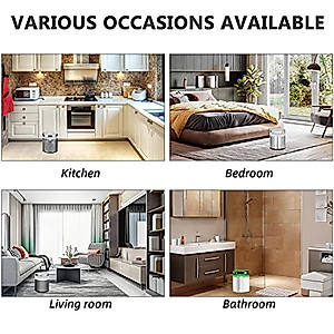 2.6 Gallon Trash Bags, 80 Counts Strong Durable Small Garbage Bags Ultra Thick Trash Can Liners Waste Bin Bags for Bathroom Kitchen Bedroom Office