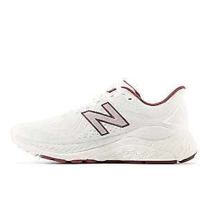 New Balance Women's Fresh Foam X 860 V13, Sea Salt/Washed Burgundy