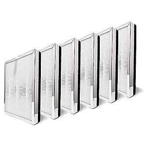 Nispira 3-in-1 True HEPA Activated Carbon Filter Replacement For MA#25 Air Purifier Part MA#25R | Remove Smoke, Dust, Pollen | Size 9.75 x 6.75 x 1.40 Inches | 6 Packs