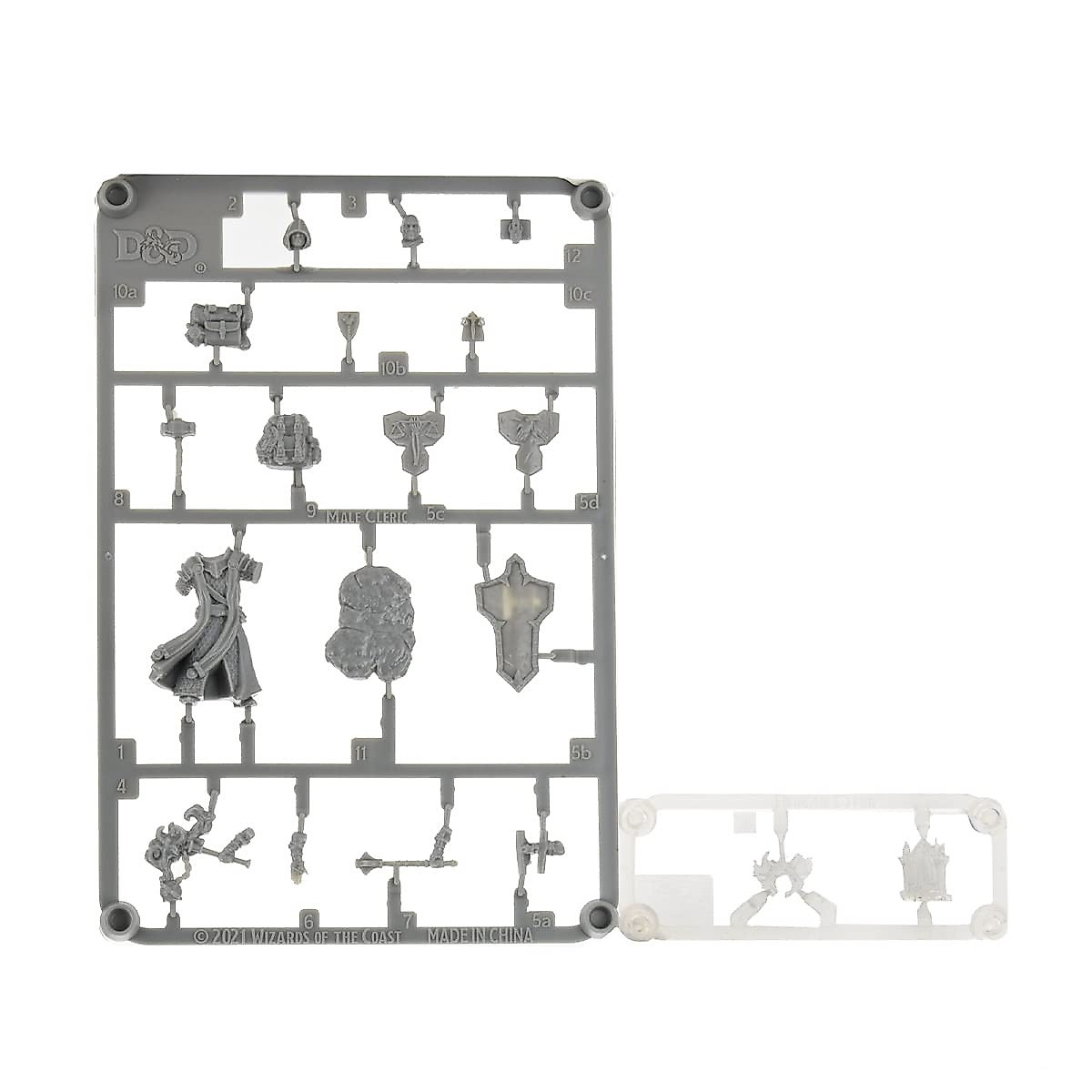 D&D Frameworks: Human Cleric Male - Unpainted and Unassembled