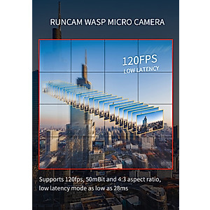 RunCam Wasp Micro Digital FPV Camera Kit with 720p120fps Nano FPV Camera & Digital Vista FPV Transmitter for FPV Drone Compatible with Caddx Vista